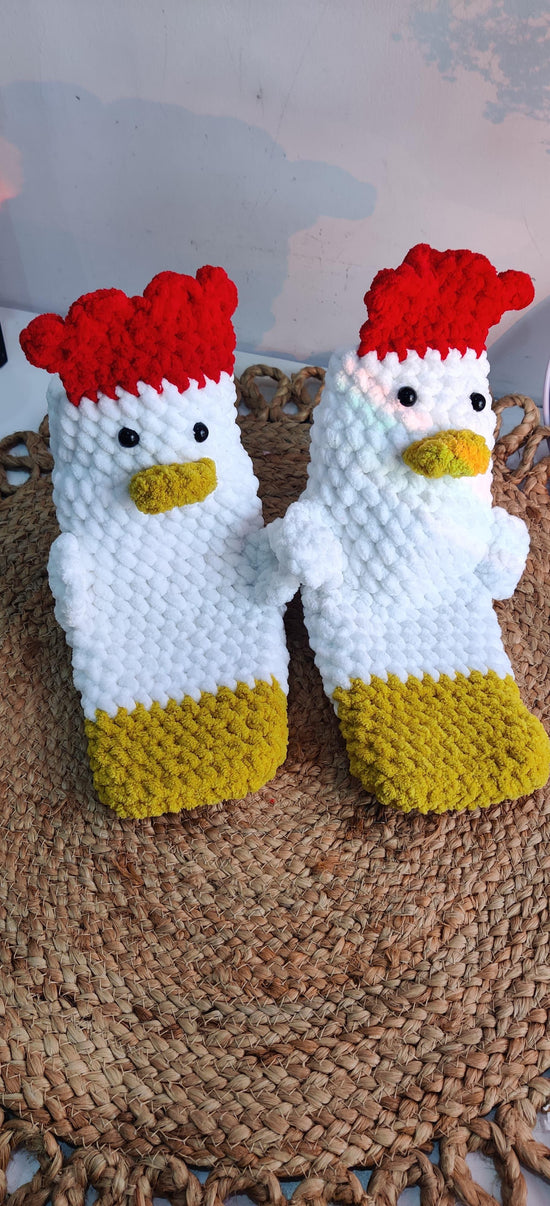 Chicken Socks Crochet Pattern – KnotNookCo